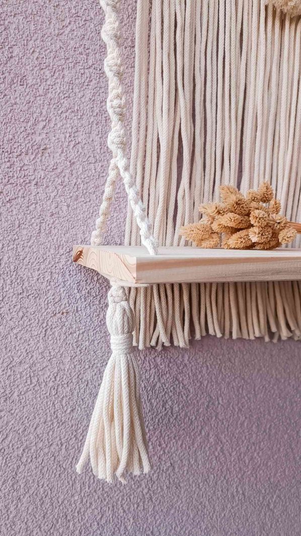 Makrame zidna polica LEA - Fantea ♥ the best DIY & macrame
